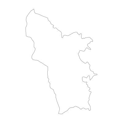 Syunik Vector Outline Map, Armenia