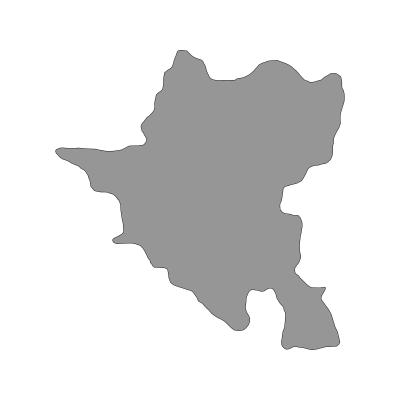 Grad Sofiya Vector Outline Map, Bulgaria