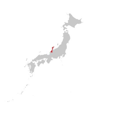 Ishikawa Vector Outline Map, Japan
