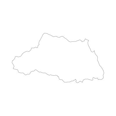 Saitama Vector Outline Map, Japan
