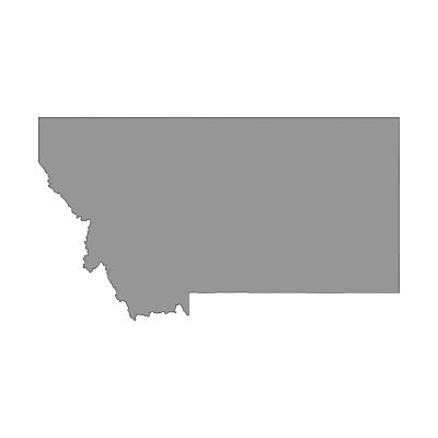 Montana Vector Outline Map, United States